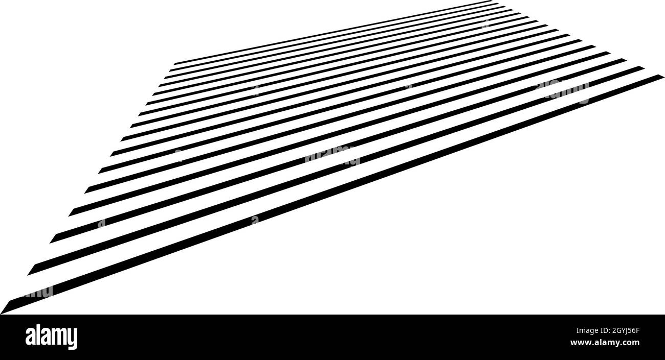 3D straight, parallel dynamic irregular lines, stripes element. Action ...