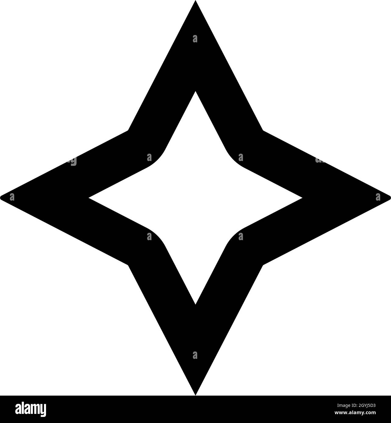 Star, starlet shape, element vector - stock vector illustration, clip ...