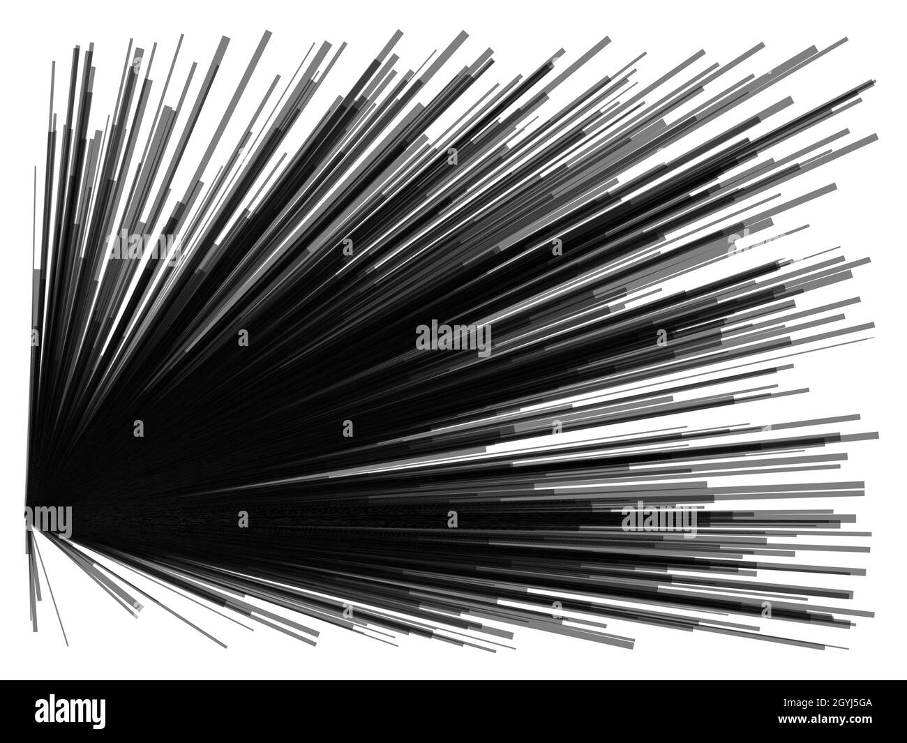 Radial Radiating Dynamic Lines Abstract Explosion Burst Rays Beams Monochrome Starburst