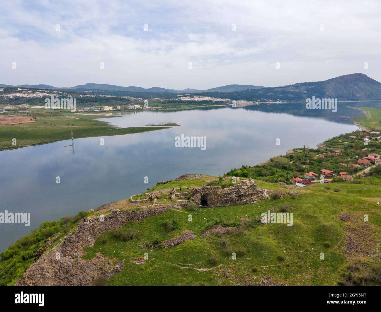 Amazing Aerial view of Studen Kladenets Reservoir, Kardzhali Region ...