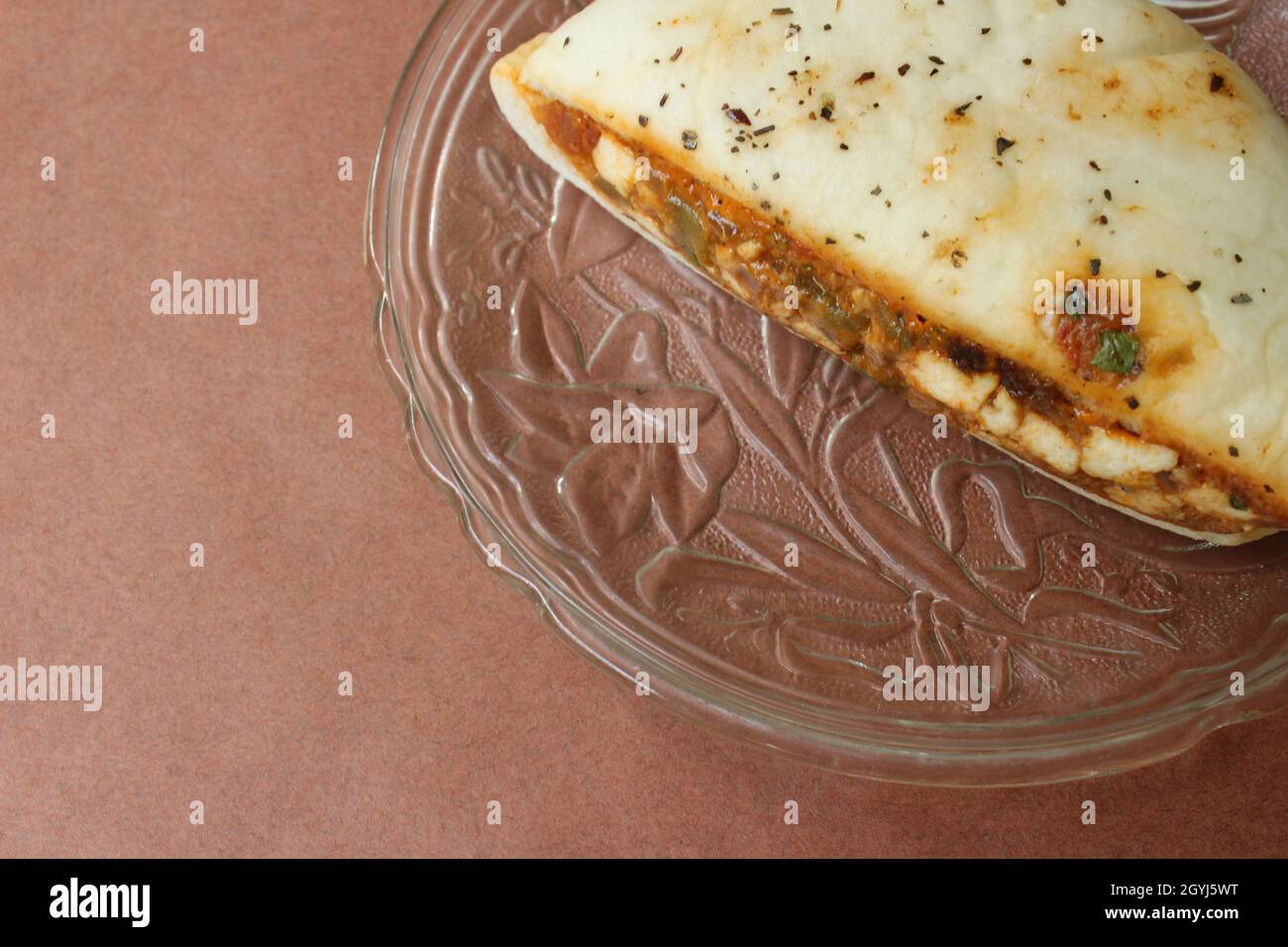 Stuffed Paneer Kulcha Stock Photo - Alamy
