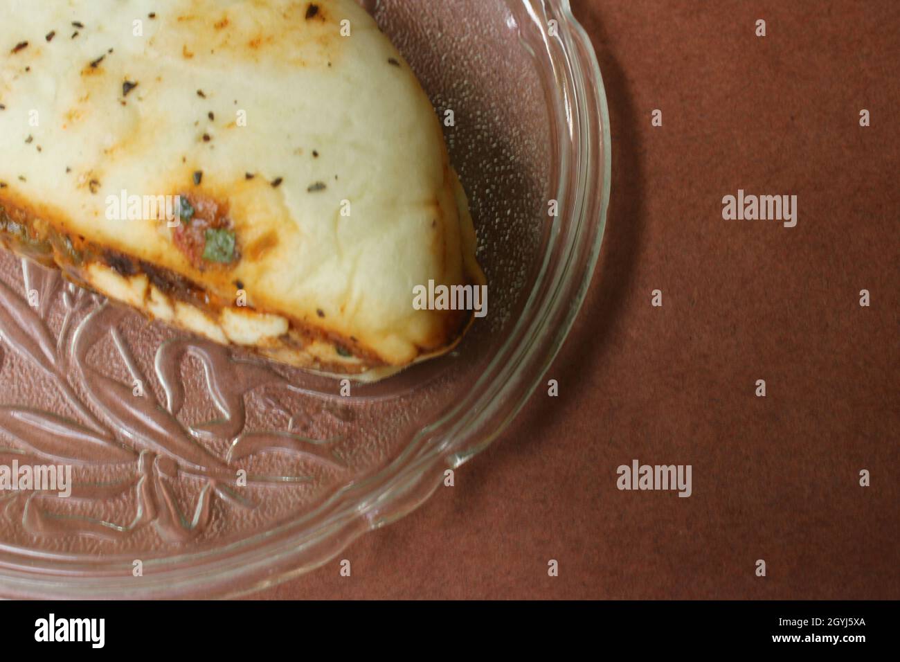 Stuffed Paneer Kulcha Stock Photo - Alamy