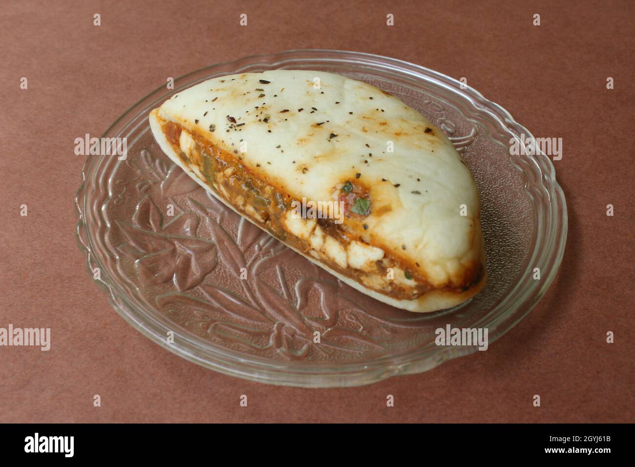 Stuffed Paneer Kulcha Stock Photo - Alamy