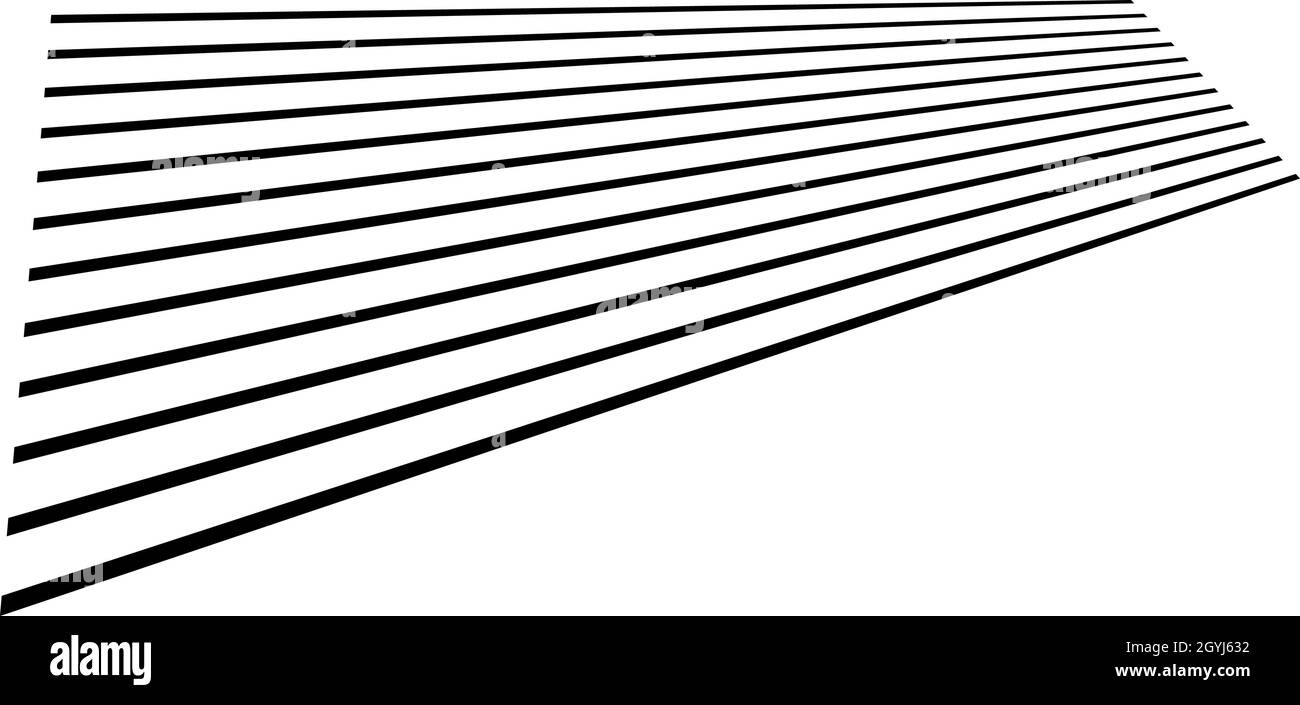 3D straight, parallel dynamic irregular lines, stripes element. Action ...