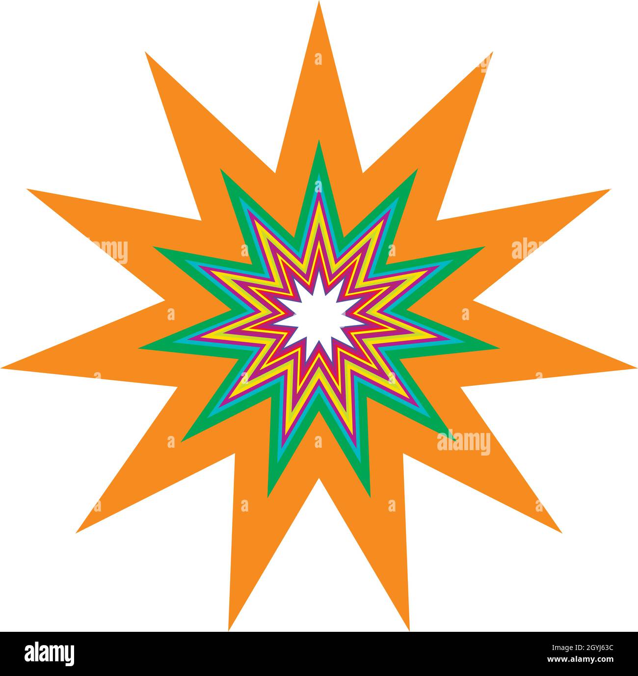 Star, starlet shape, element vector - stock vector illustration, clip ...