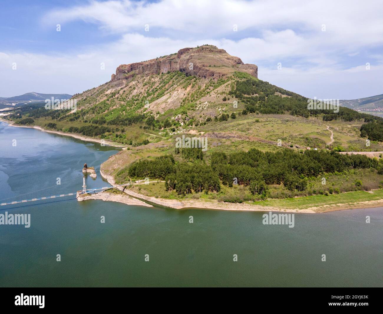 Amazing Aerial view of Studen Kladenets Reservoir, Kardzhali Region ...