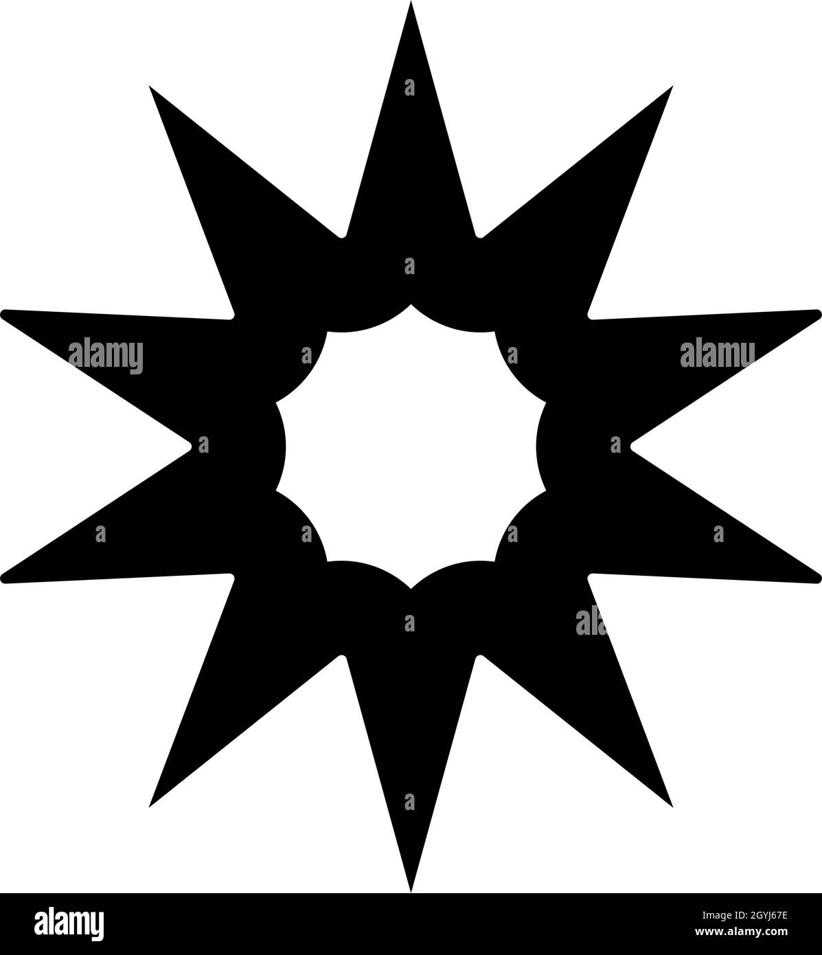 Star, starlet shape, element vector - stock vector illustration, clip ...