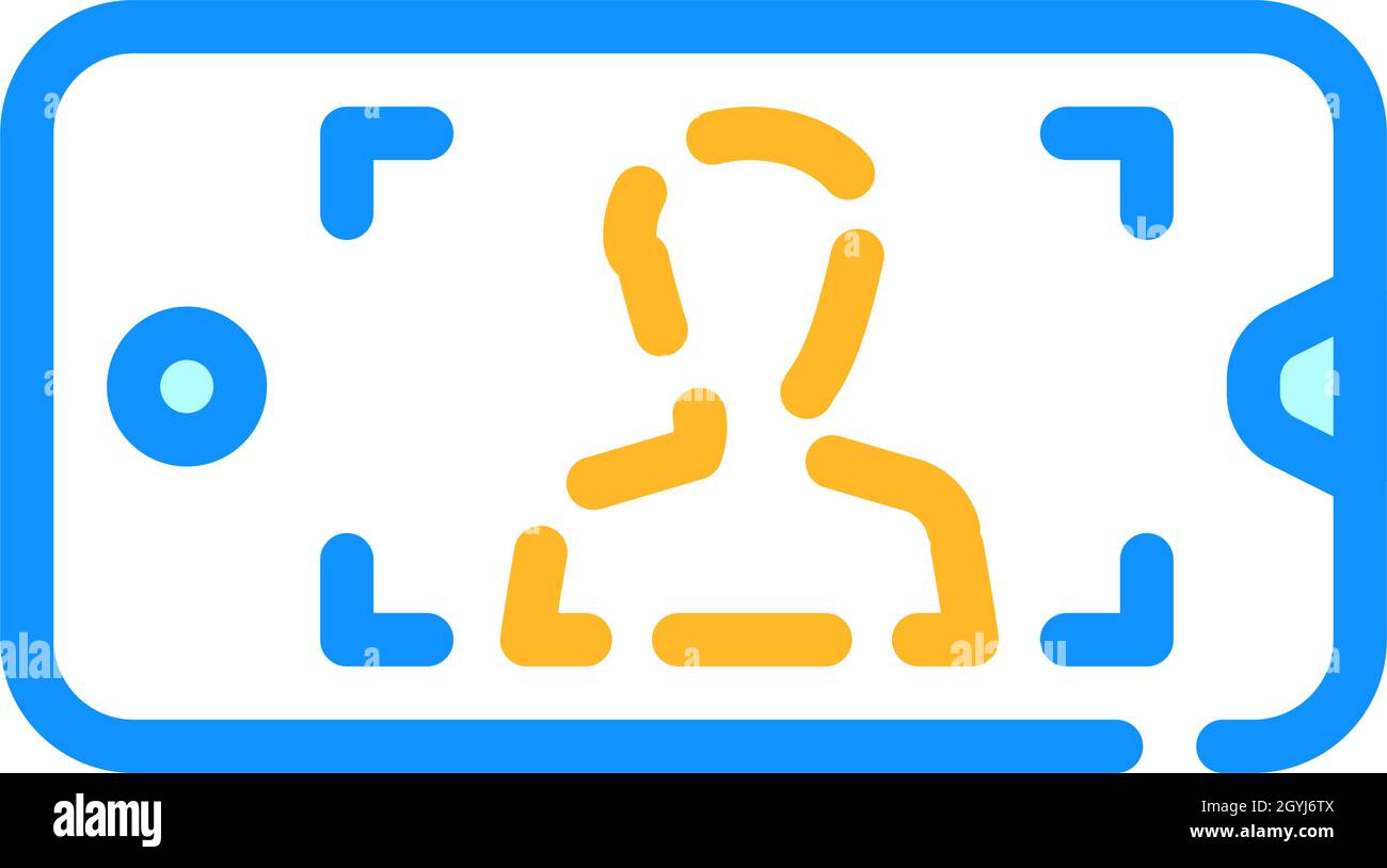 viewfinder for photographing on document color icon vector illustration ...