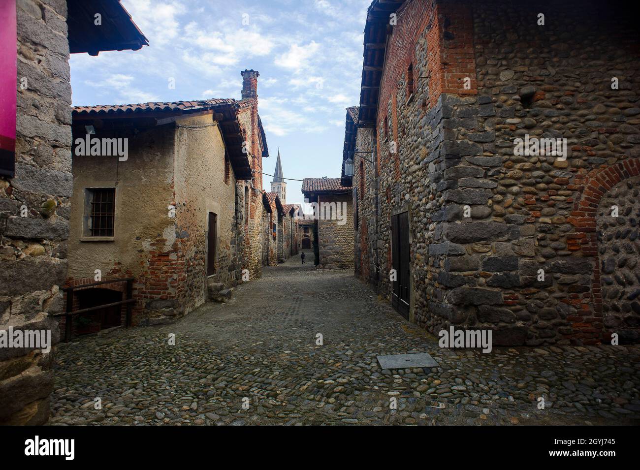 Europe, Italy, Piedmont, province of Biella, Candelo, the medieval ...