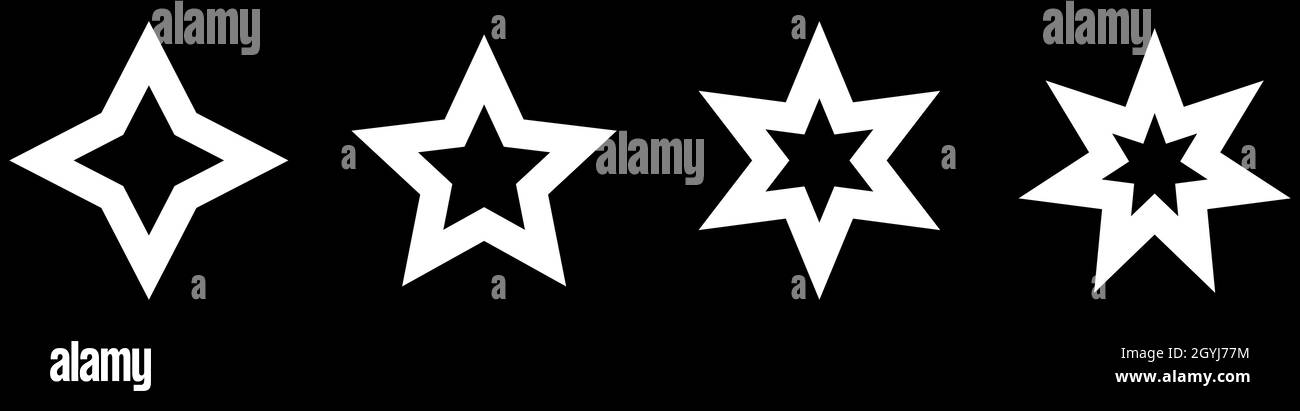 Star, starlet shape, element vector - stock vector illustration, clip ...