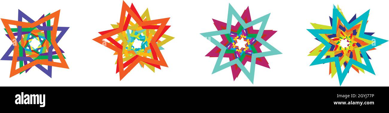 Star, starlet shape, element vector - stock vector illustration, clip ...