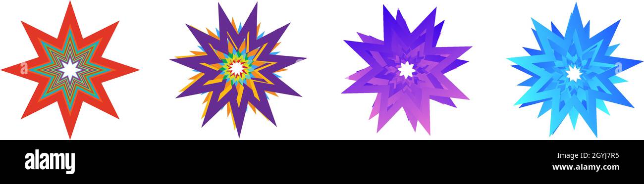 Star, starlet shape, element vector - stock vector illustration, clip ...