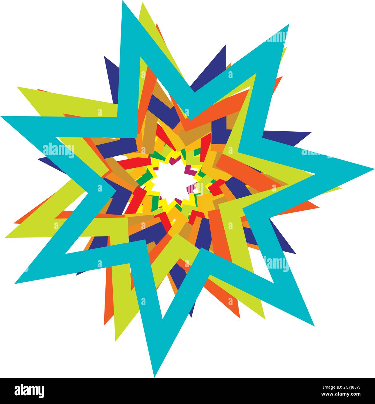 Star, starlet shape, element vector - stock vector illustration, clip ...