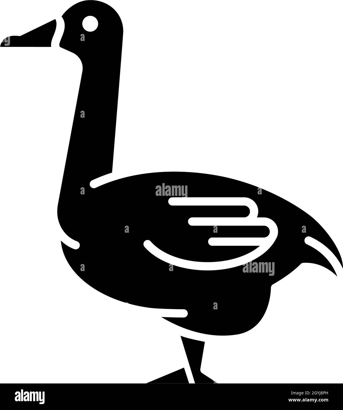 Goose black glyph icon Stock Vector Image & Art - Alamy