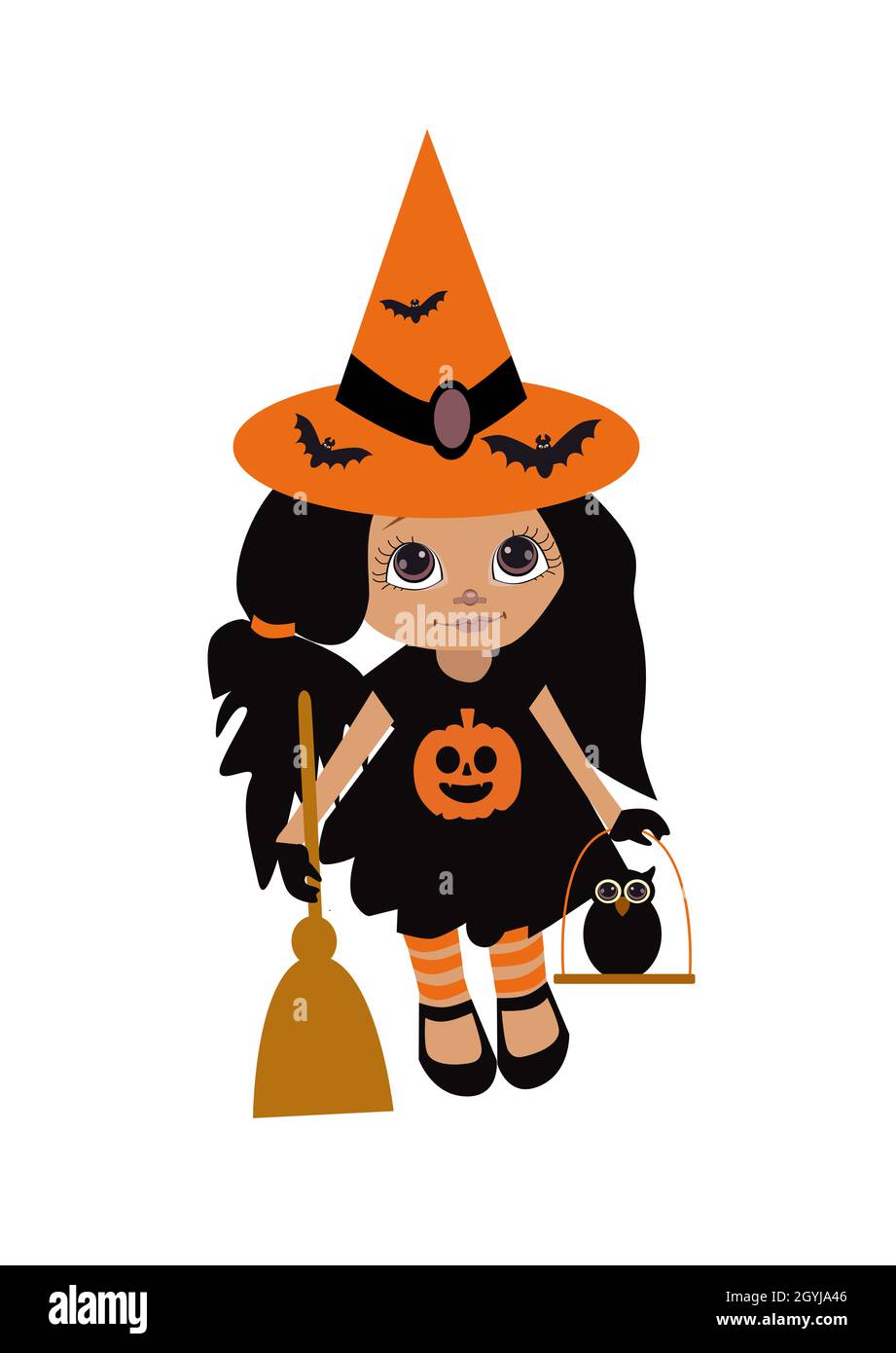 Cute Happy Halloween Witches Wallpaper