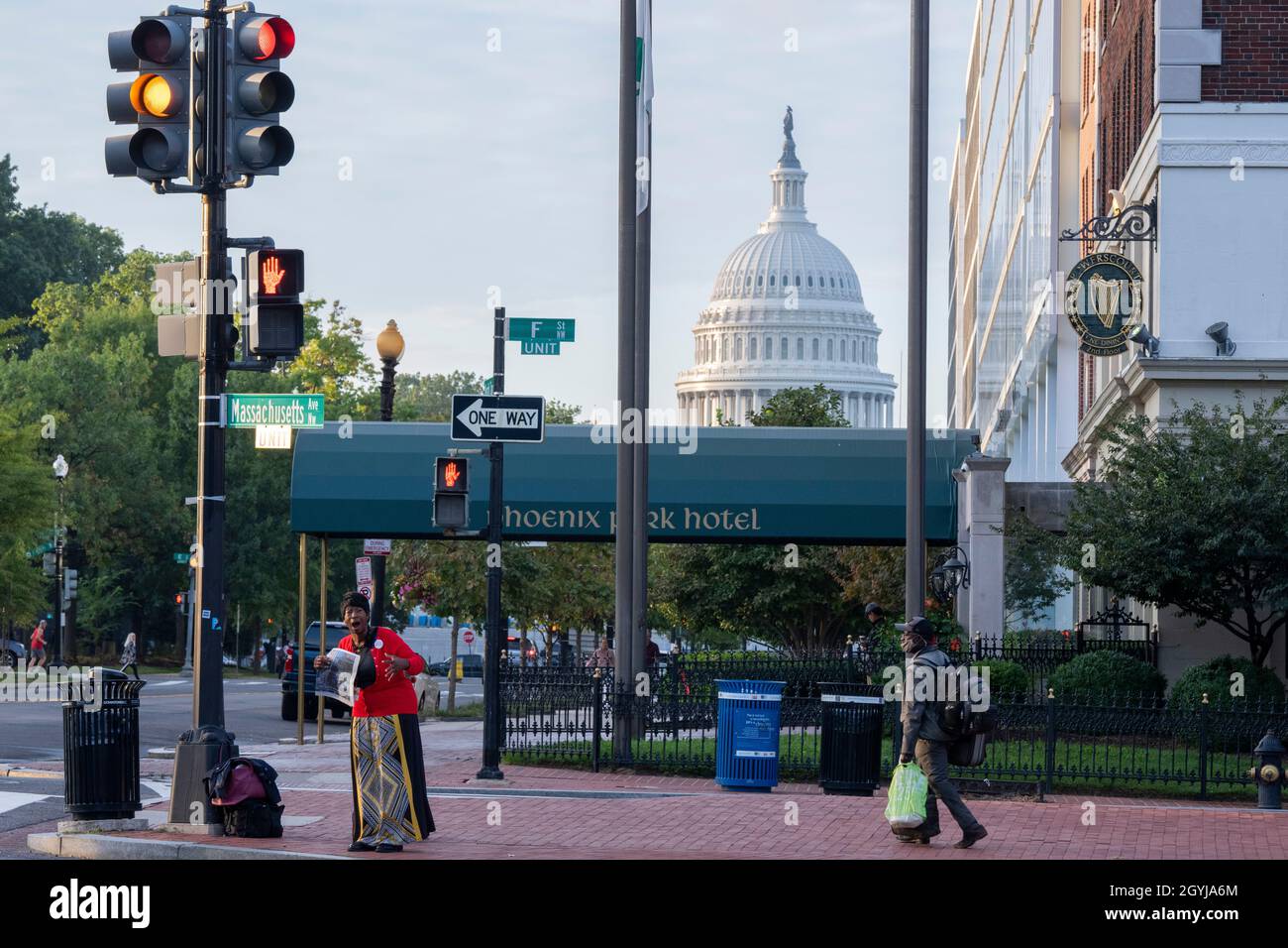 08 October 2021- Washington DC- This is the United States Capitol, seen ...