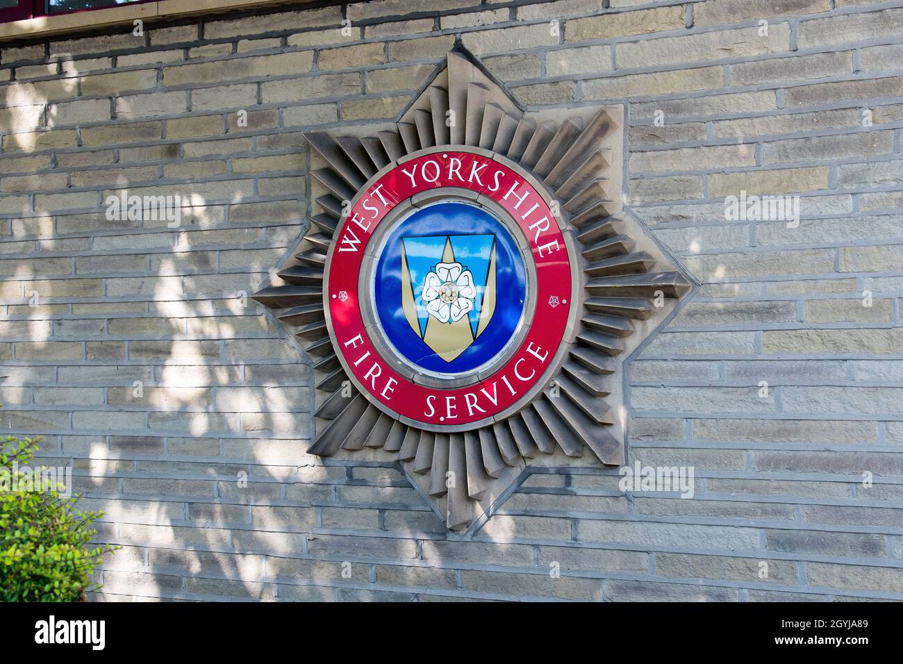 West Yorkshire Fire Service badge, Huddersfield Fire Station Stock ...