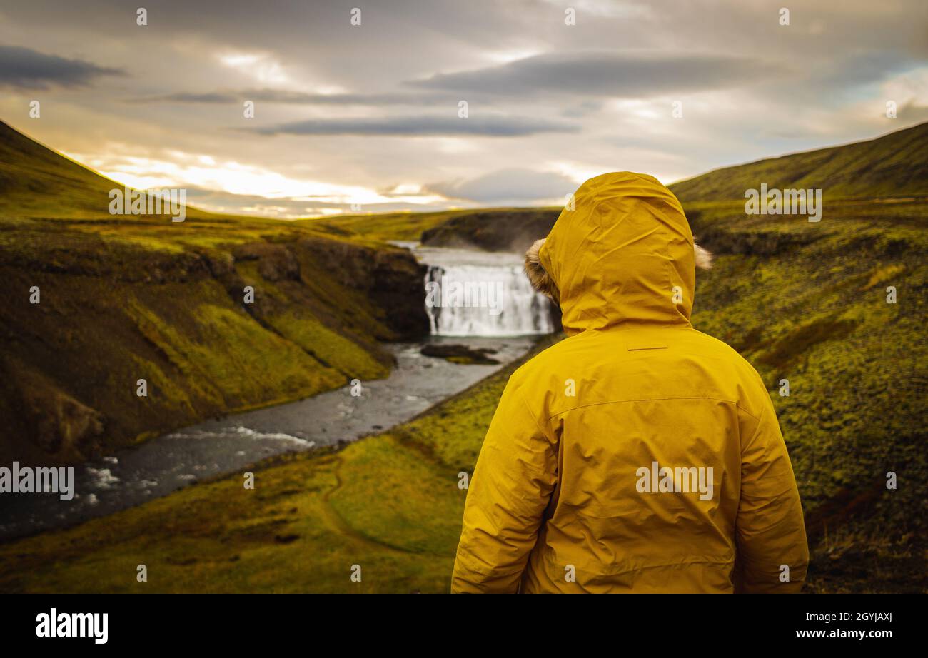Thorufoss waterfall hi-res stock photography and images - Alamy