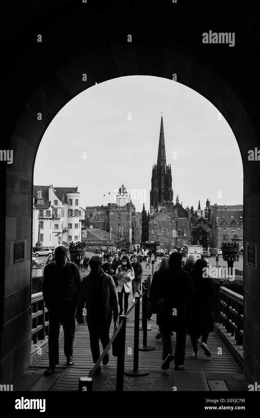 Edinburgh Castle and grounds Stock Photo - Alamy