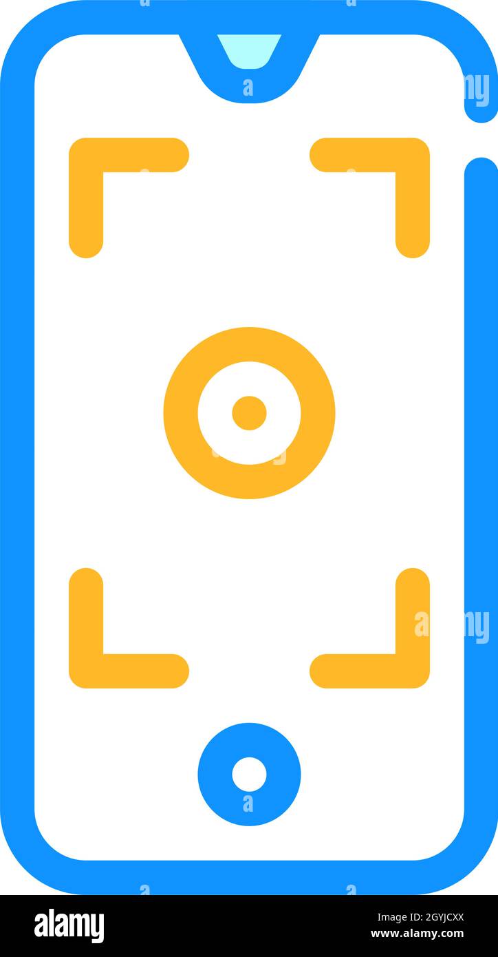 smartphone viewfinder color icon vector illustration Stock Vector Image ...