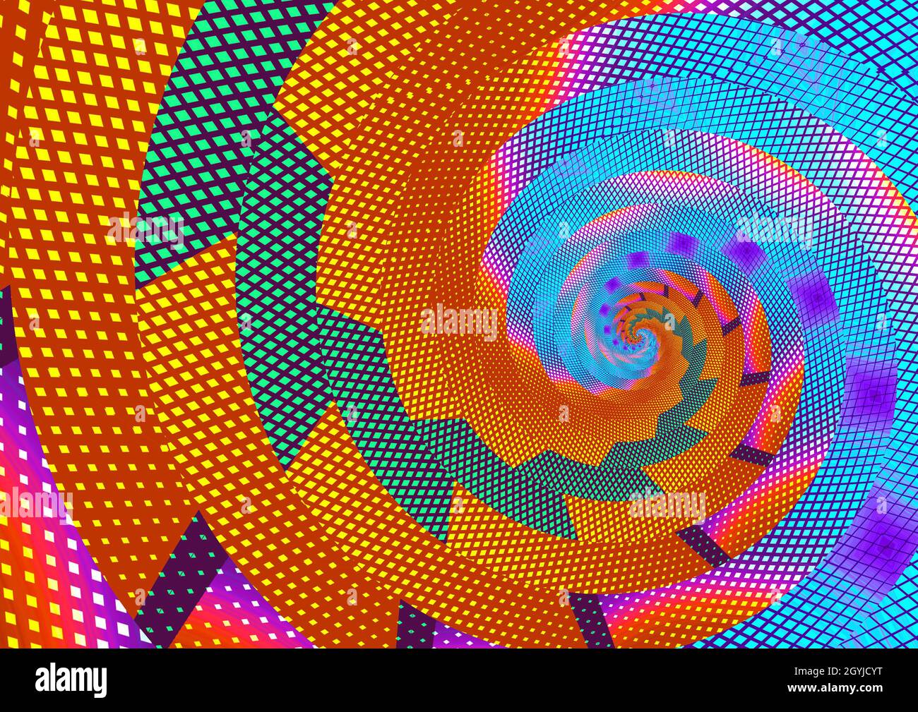 Glitch spiral hi-res stock photography and images - Alamy
