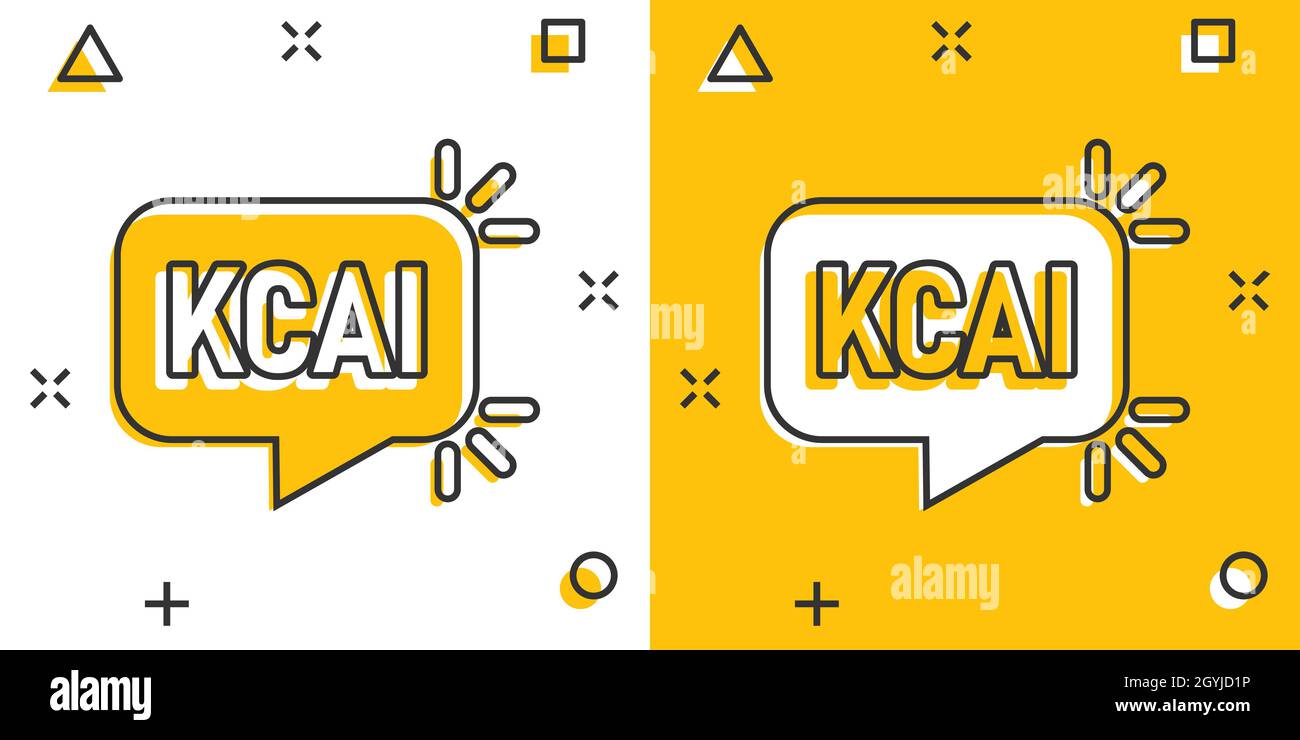 Kcal icon in comic style. Diet cartoon vector illustration on white ...