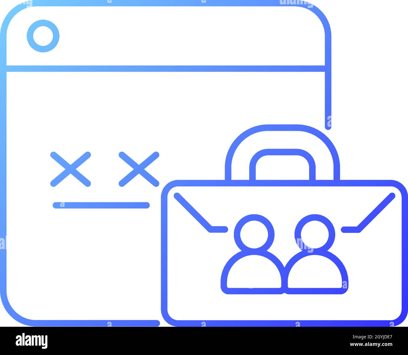 Corporate Password Gradient Linear Vector Icon Stock Vector Image And Art Alamy