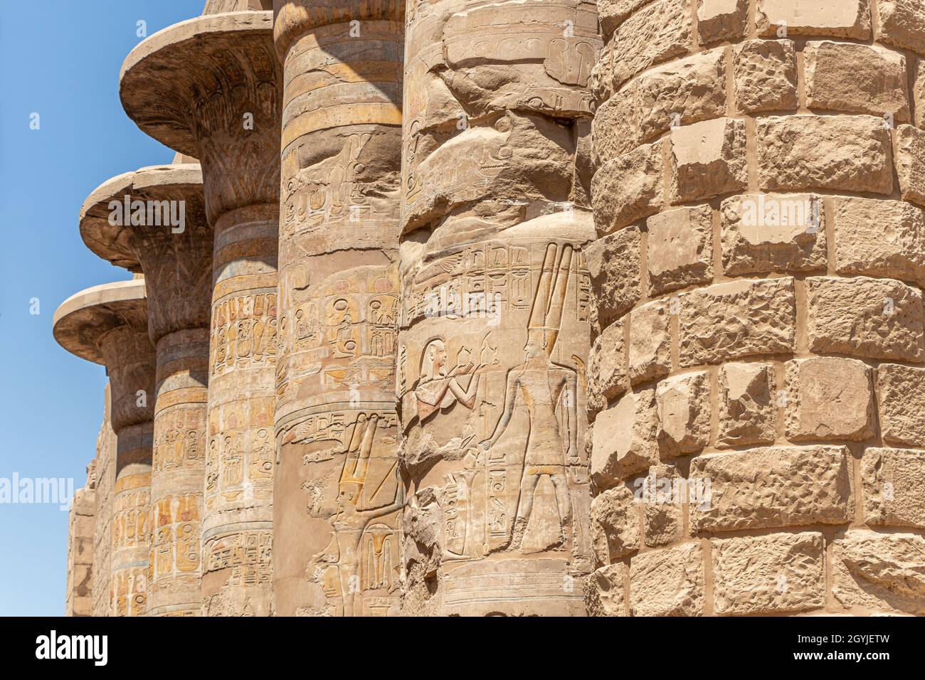 Karnak temple egypt reconstruction hi-res stock photography and images ...