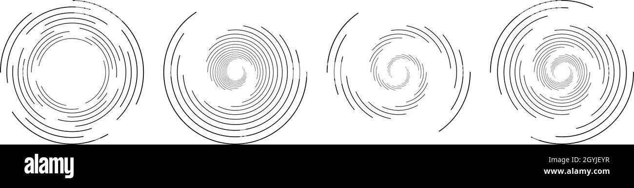 Spiral, swirl ,twirl circular, concentric element. Whirlpool, whirlwind ...