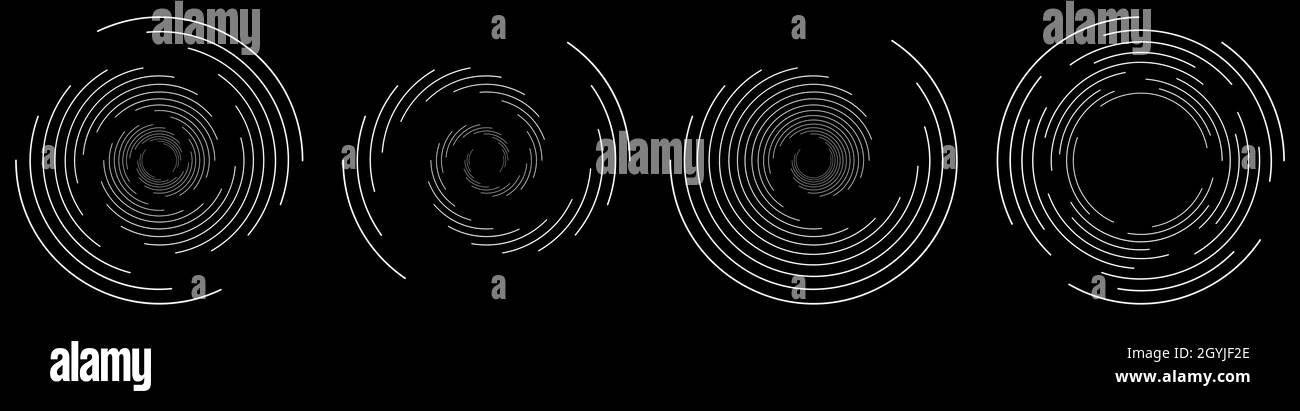 Spiral, swirl ,twirl circular, concentric element. Whirlpool, whirlwind ...