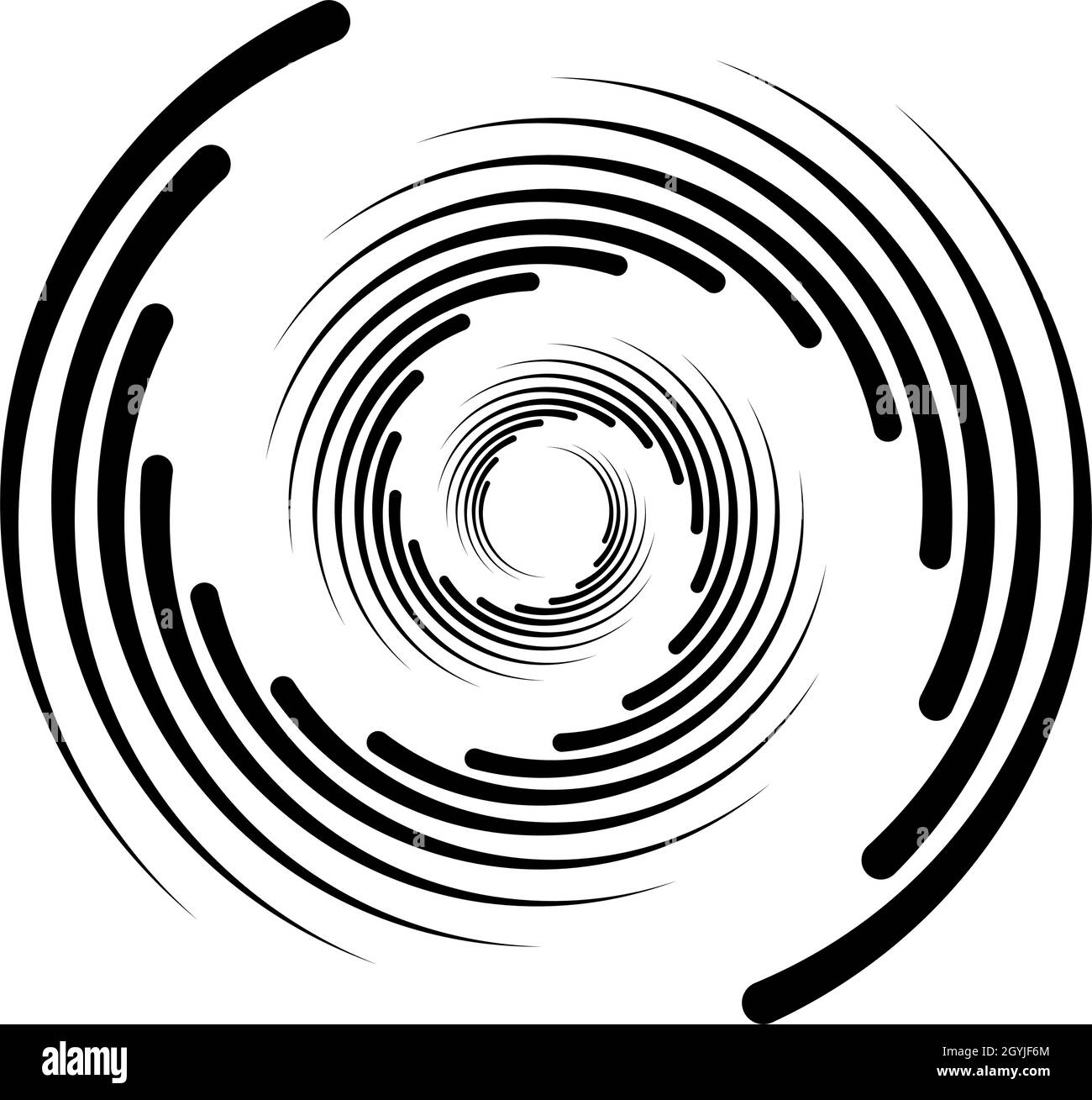 Spiral, swirl ,twirl circular, concentric element. Whirlpool, whirlwind ...