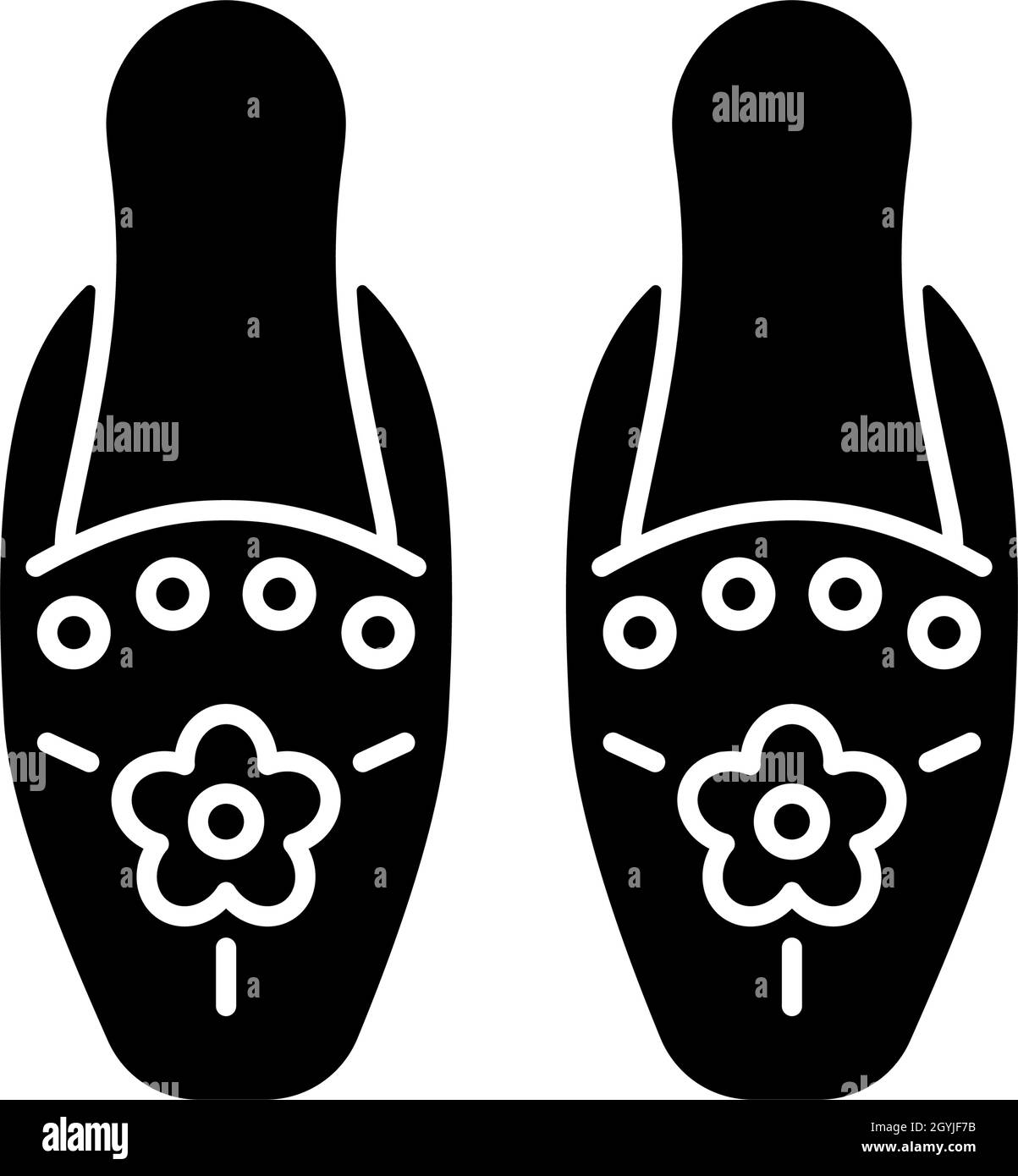 Traditional beadwork black glyph icon Stock Vector Image & Art - Alamy