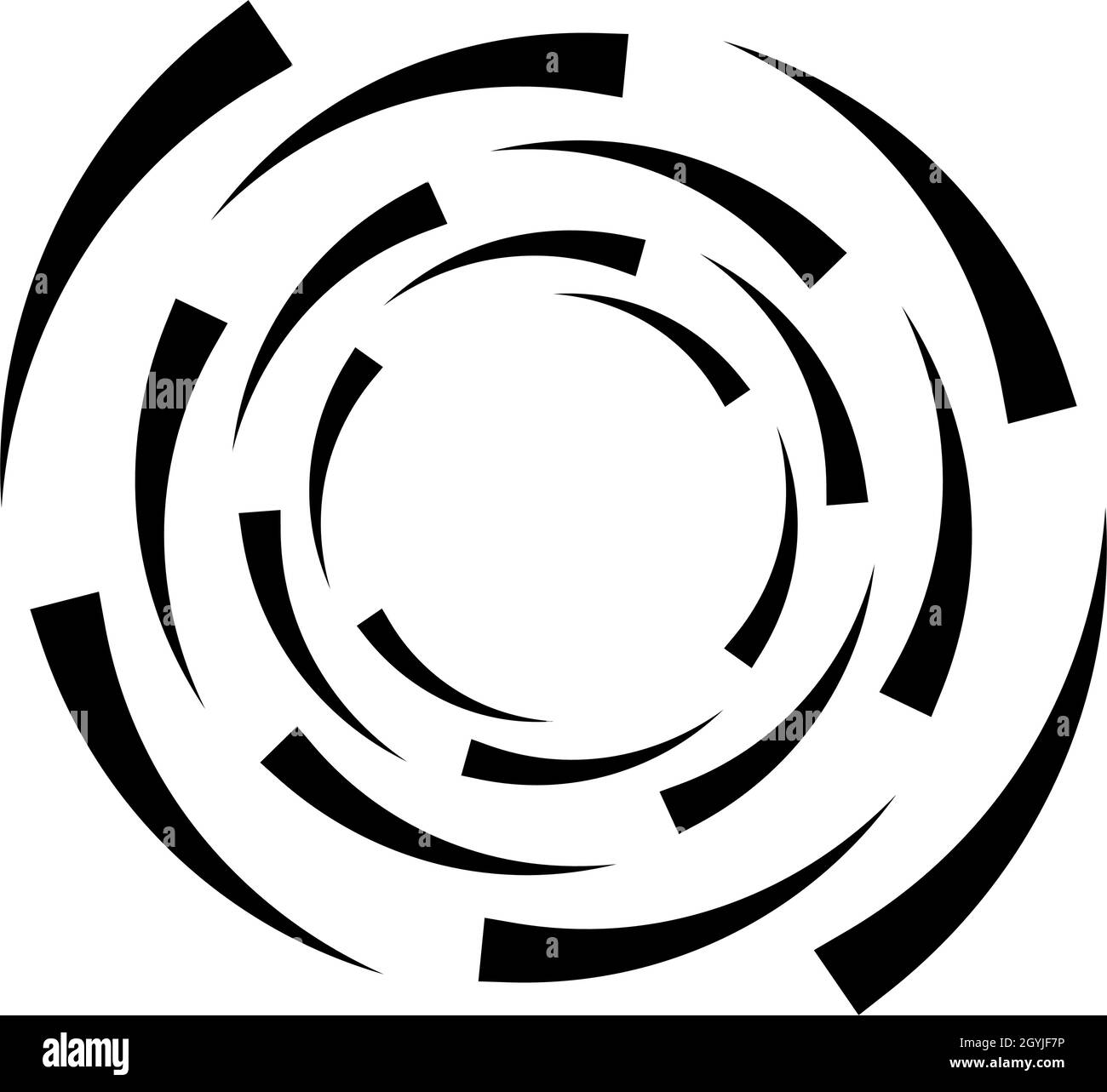 Spiral, swirl ,twirl circular, concentric element. Whirlpool, whirlwind ...