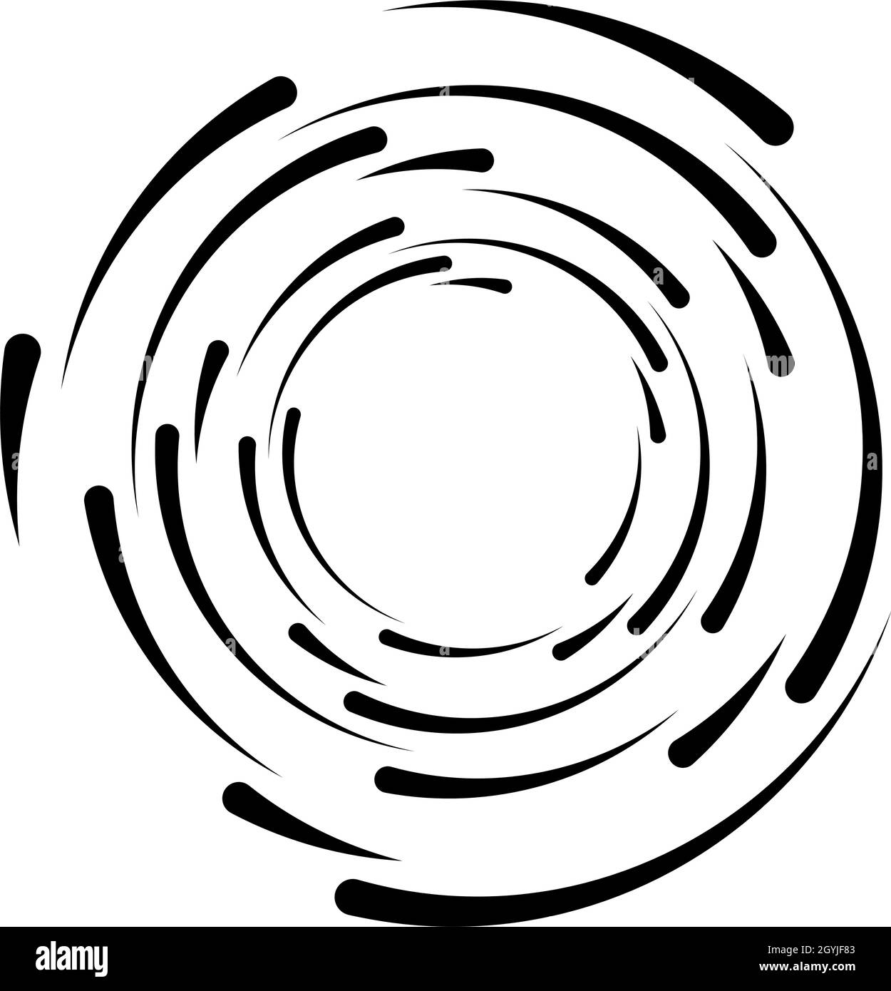 Spiral, swirl ,twirl circular, concentric element. Whirlpool, whirlwind ...