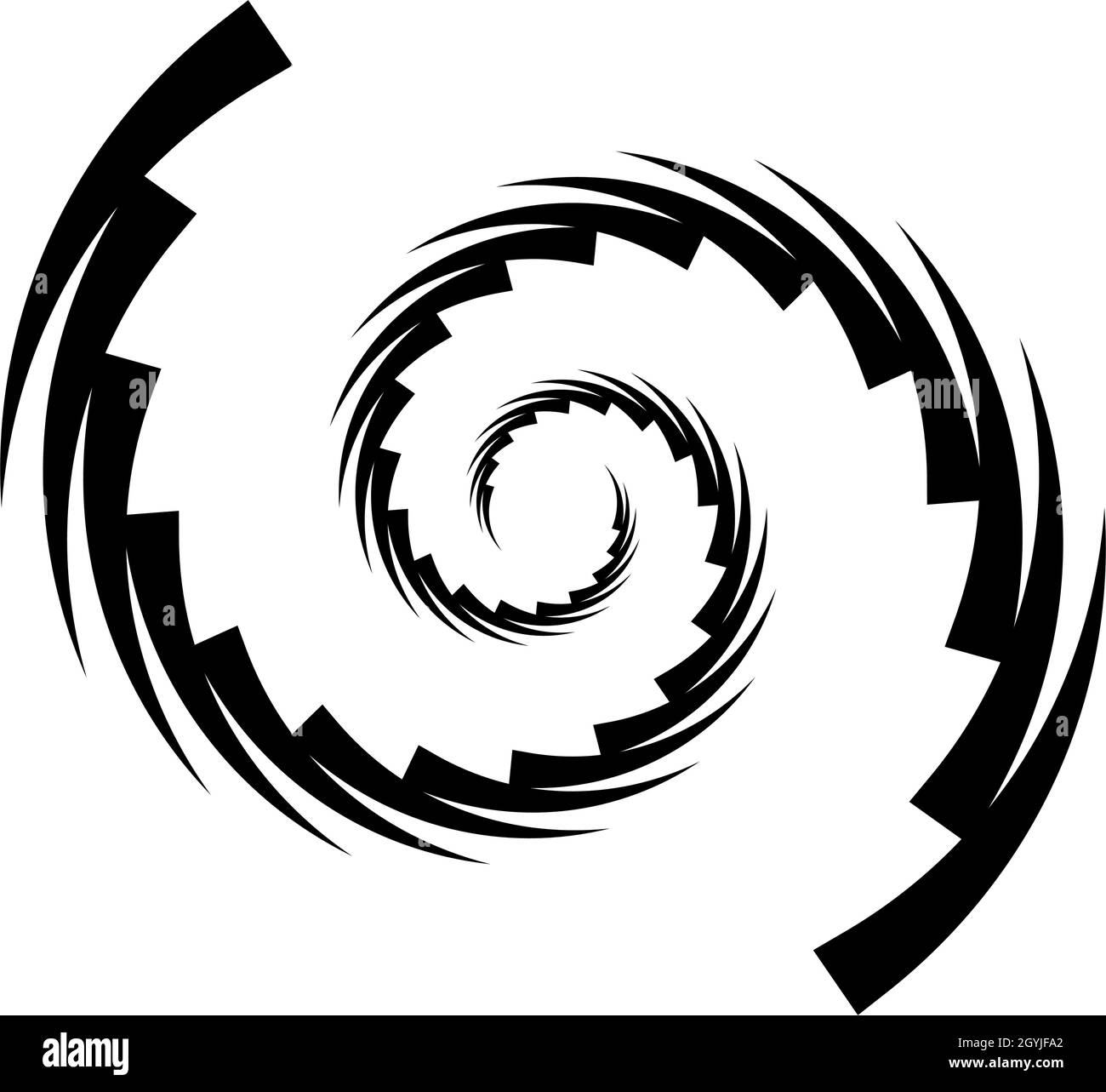 Spiral, swirl ,twirl circular, concentric element. Whirlpool, whirlwind ...