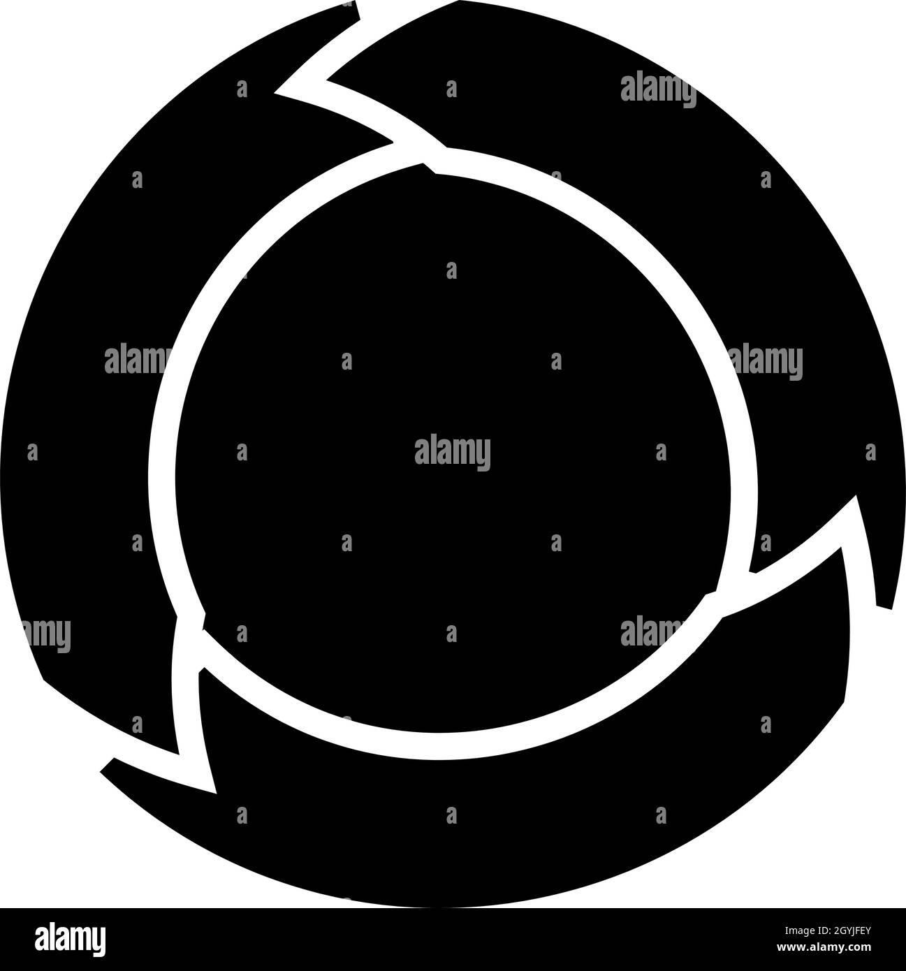 Circular arrows for steps, stages, phases concepts. Cyclic, cycle ...