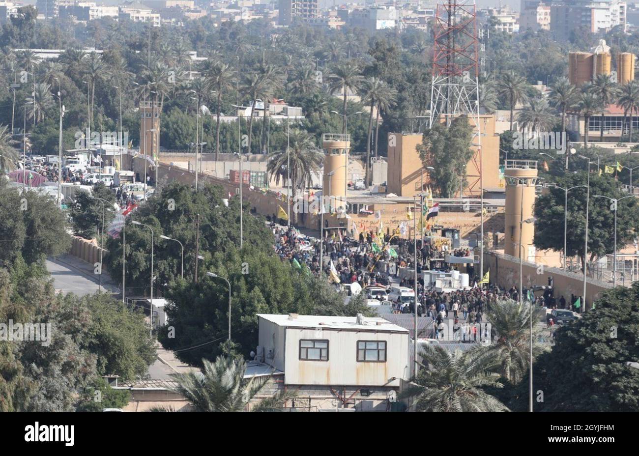 Assailants and attackers storm the entry control point at the U.S ...