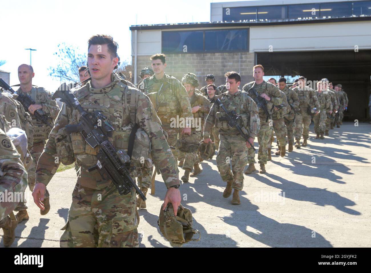 U.S. Army Paratroopers assigned to the 2nd Battalion, 504th Parachute ...