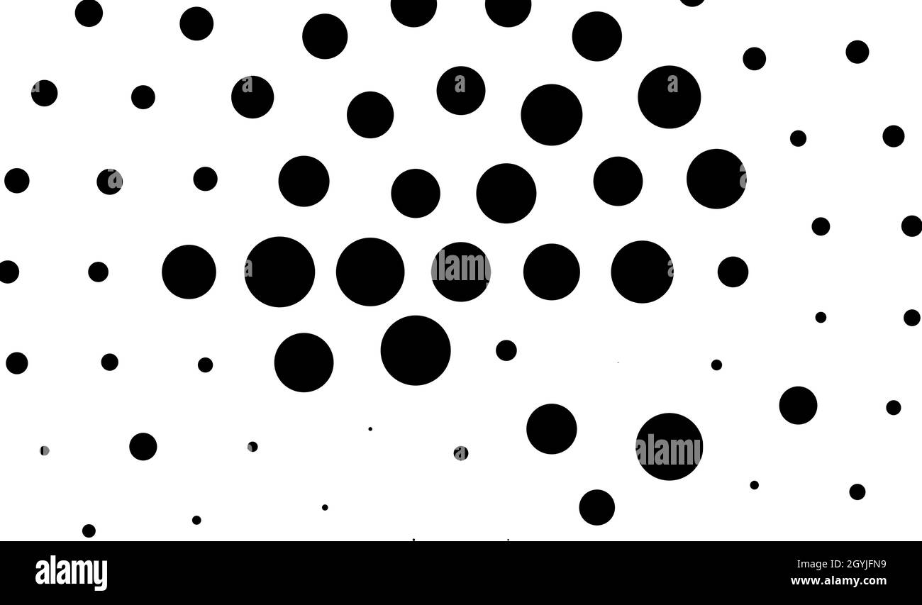 Halftone, random circles, random dots pattern, texture, background ...