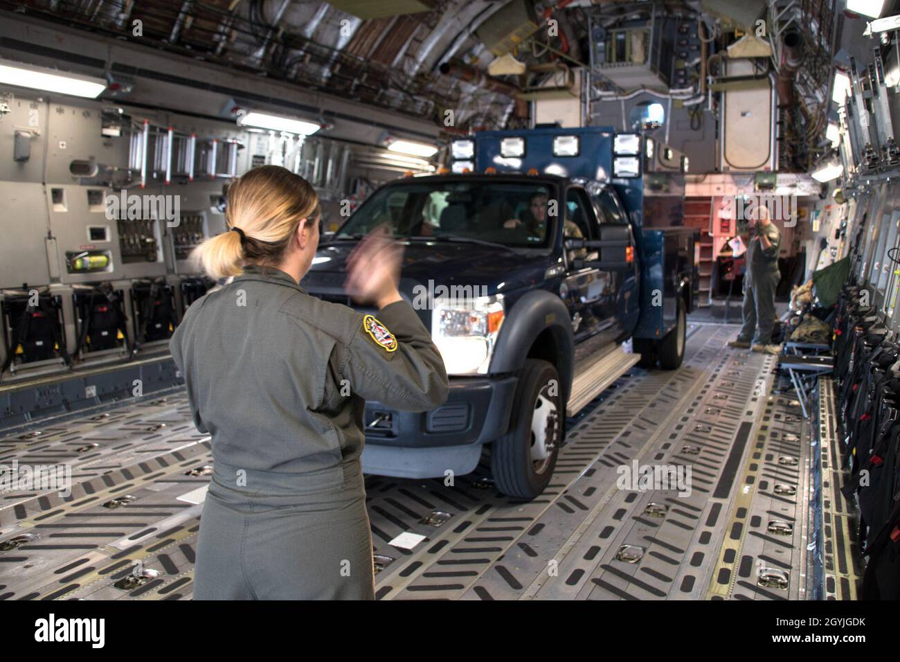 The 43rd Civil Support Team (CST), South Carolina National Guard, loads ...
