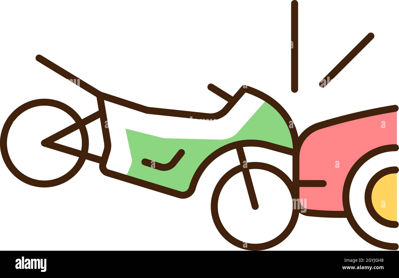 Wreck motorbike Stock Vector Images - Alamy