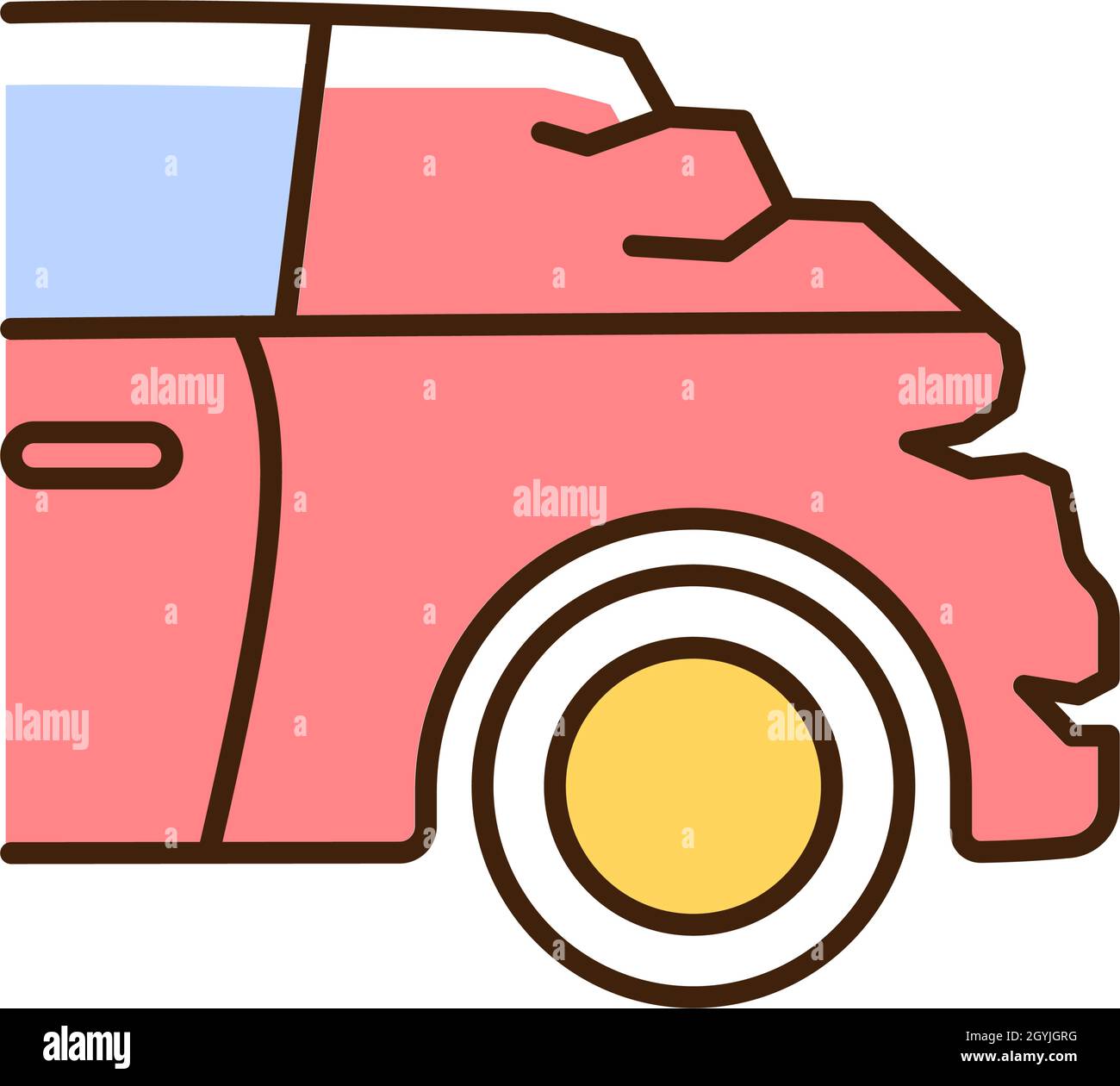 Broken boot RGB color icon Stock Vector Image & Art - Alamy