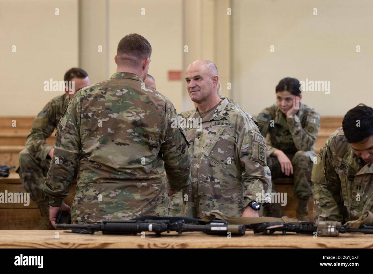Maj. Gen. James Mingus, the 82nd Airborne Division commanding general ...