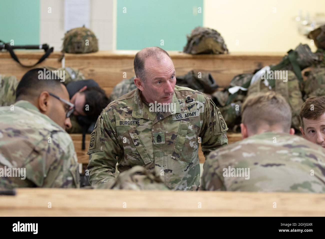 Command Sgt. Maj. Arthur Burgoyne, the 82nd Airborne Division command ...