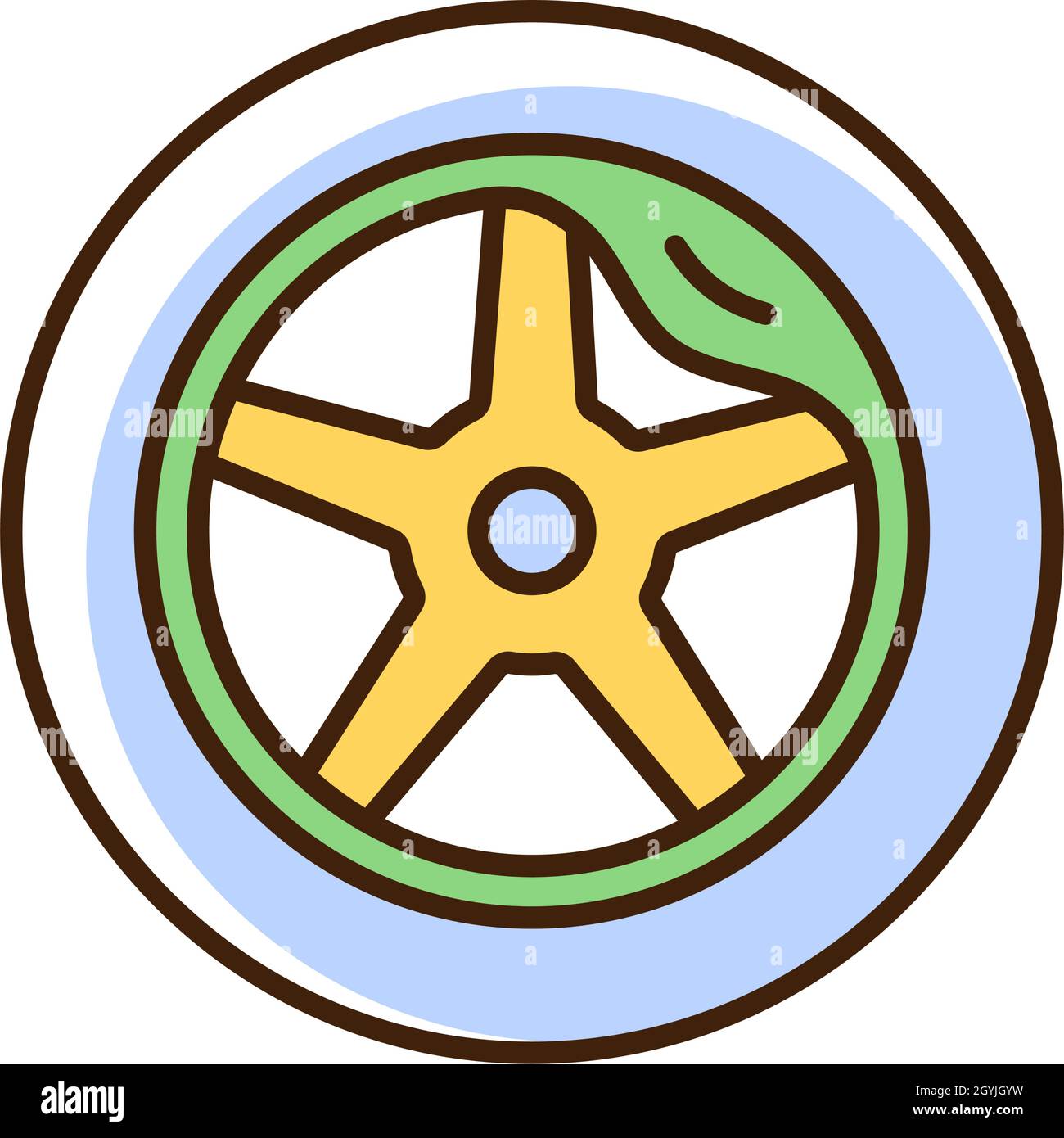 Tire damage Cut Out Stock Images & Pictures - Alamy