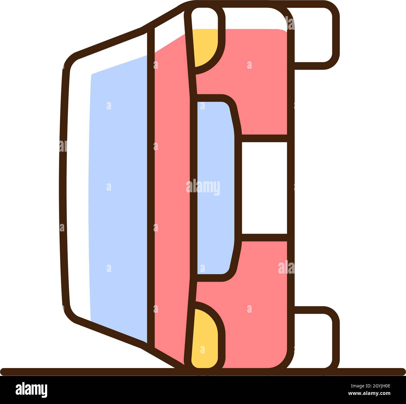 Car rollover accident Stock Vector Images - Alamy