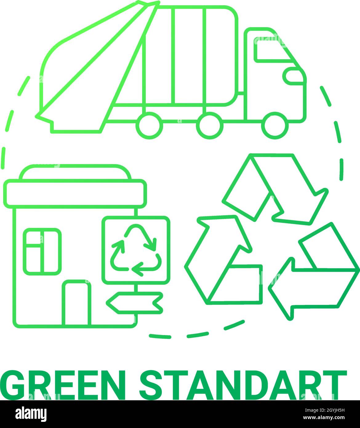 Green standart green gradient concept icon Stock Vector Image & Art - Alamy