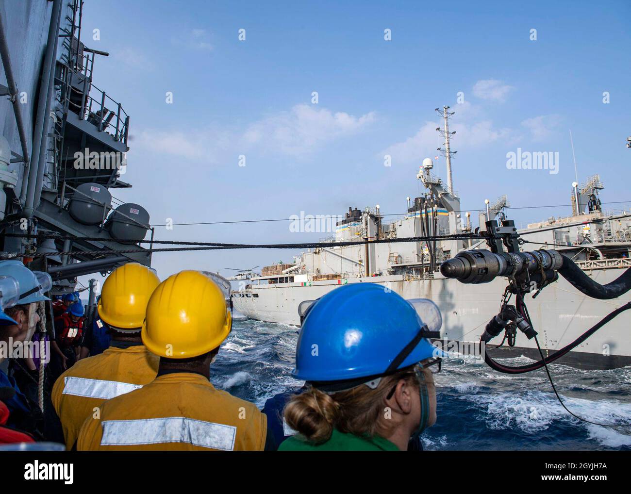 200104-N-PC620-0077 GULF OF ADEN (Jan. 4, 2020) The fast combat support ...