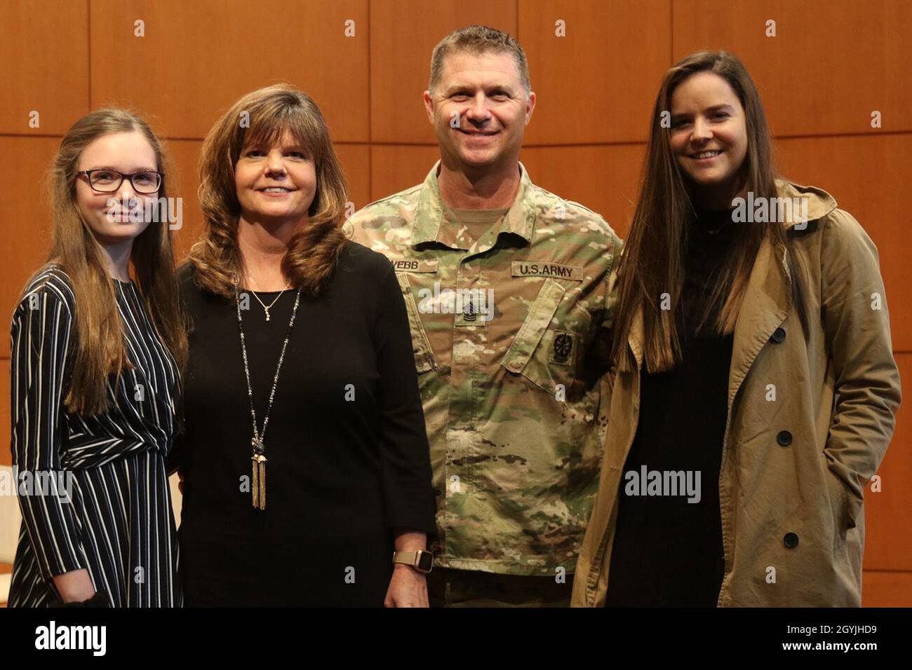 U.S. Army Command Sgt. Maj. Brian L. Webb, incoming command sergeant ...
