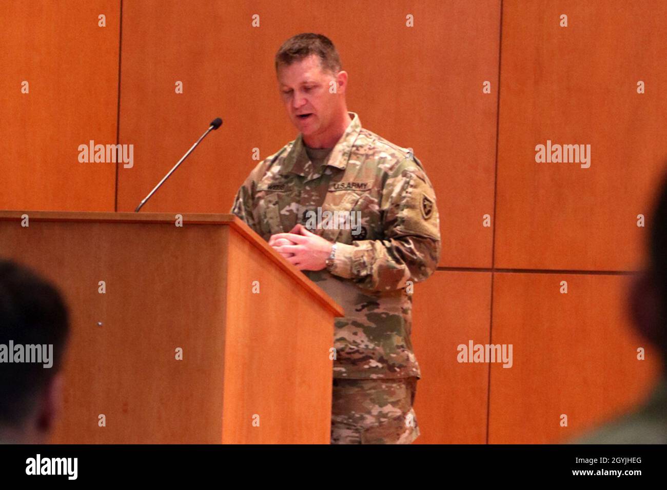 Command Sgt. Maj. Brian L. Webb, incoming command sergeant major of ...